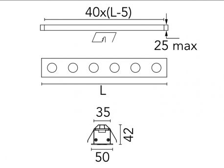 MODO Light | FLOS - LED Curtain 600 mm